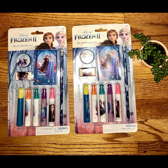 Disney | Toys | Disney Frozen Ii Stationery Set Lot Of 2 | Poshmark